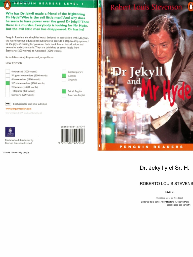 Level 3 - DR Jekyll and MR Hyde - Penguin Readers B11 | PDF | Extraño ...
