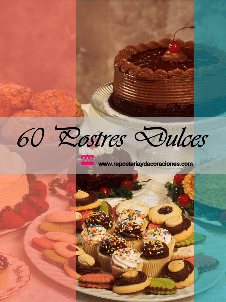 60 Recetas de Postres Dulces | PDF | Postres | Crema