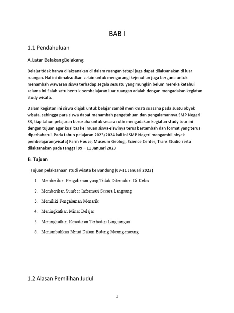 Bab I: 1.1 Pendahuluan | PDF | Ilmu Sosial