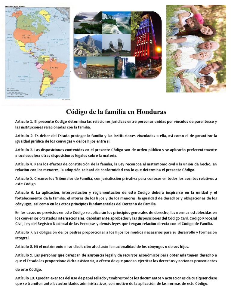 Código de La Familia en Honduras | PDF | Derecho