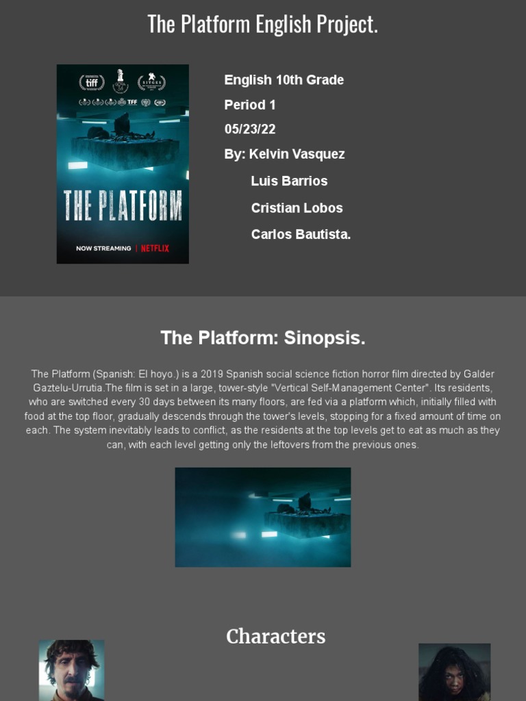 The Platform Film Analysis | PDF | Plot (Narrative) | Metaphor