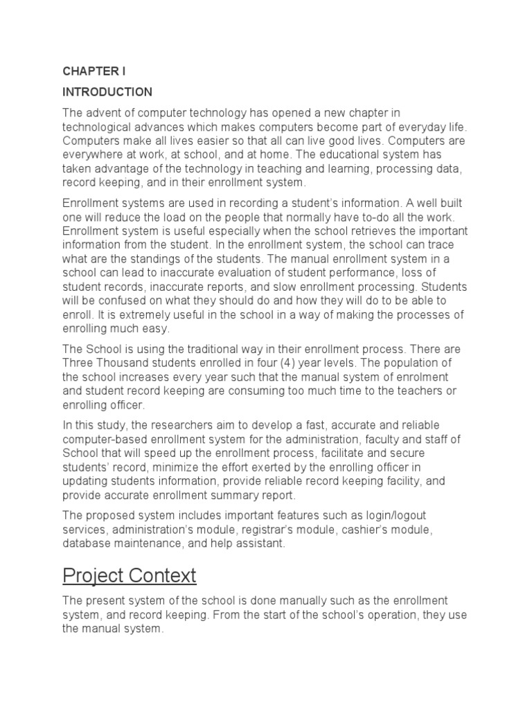 Enrollment Systems Pdf Databases Information Technology