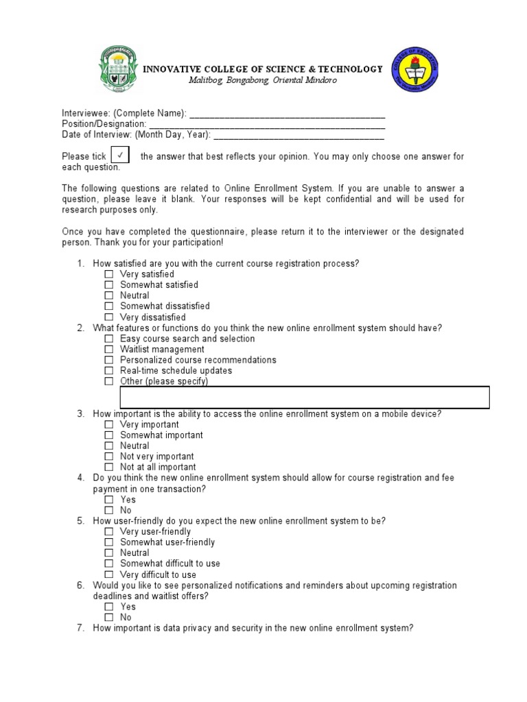 Questionare | PDF | Usability | Information Technology