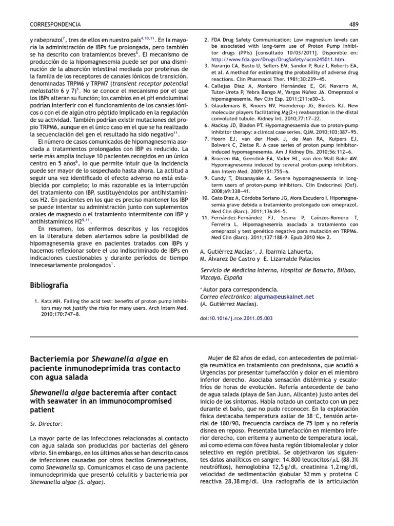 Bacteriemia por Shewanella algae en paciente | PDF | Penicilina ...