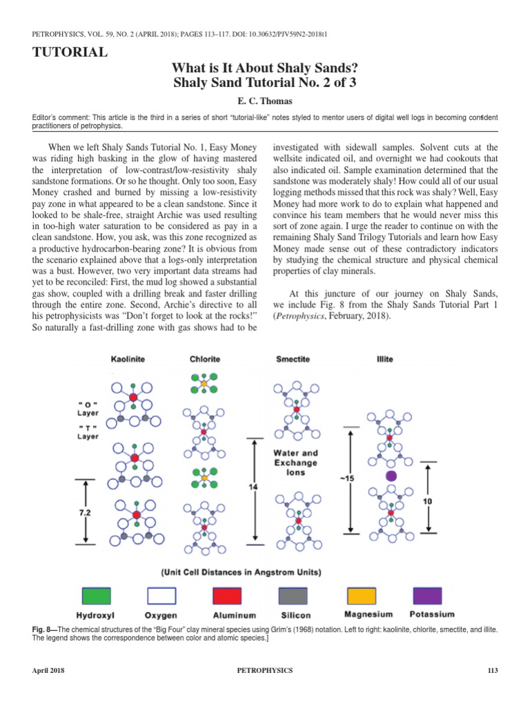 Understanding Shaly Sands in Petrophysics | PDF | Science & Mathematics