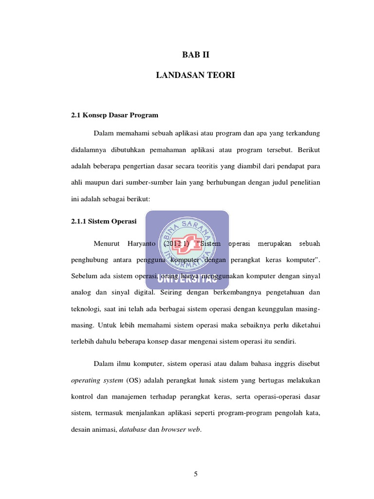 Konsep Dasar Sistem Operasi dan Bahasa Pemrograman | PDF | Komputer