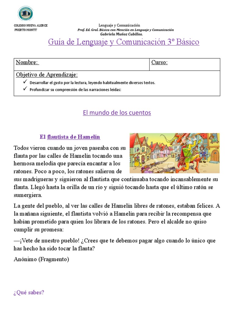 Actividades de Cuentos para Niños | PDF | Narración | Pescado