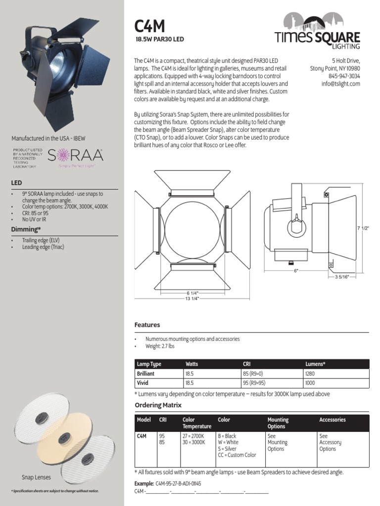 18.5W PAR30 LED: Lamp Type Watts CRI Lumens | PDF | Glass Applications ...