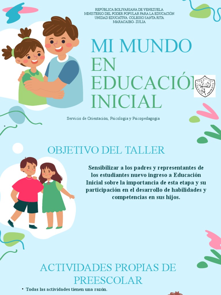 Importancia De La Educación Inicial Pdf Educación De La Primera