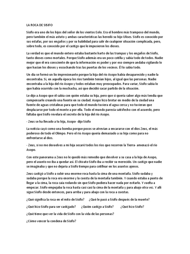 La Roca de Sisifo | PDF | Arte | Religión y espiritualidad