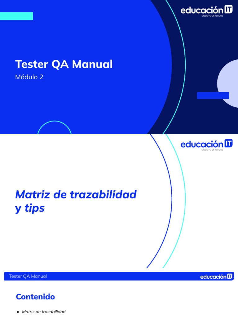 QA2 Matriz y Trazabilidad Tips | PDF | Crecimiento personal y profesional | Informática