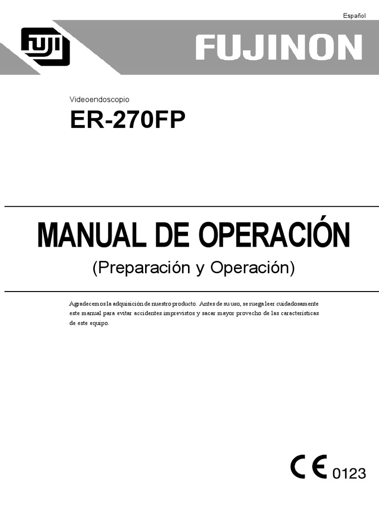 Endoscopio Fujicon Manual | PDF | Endoscopia | Impresión