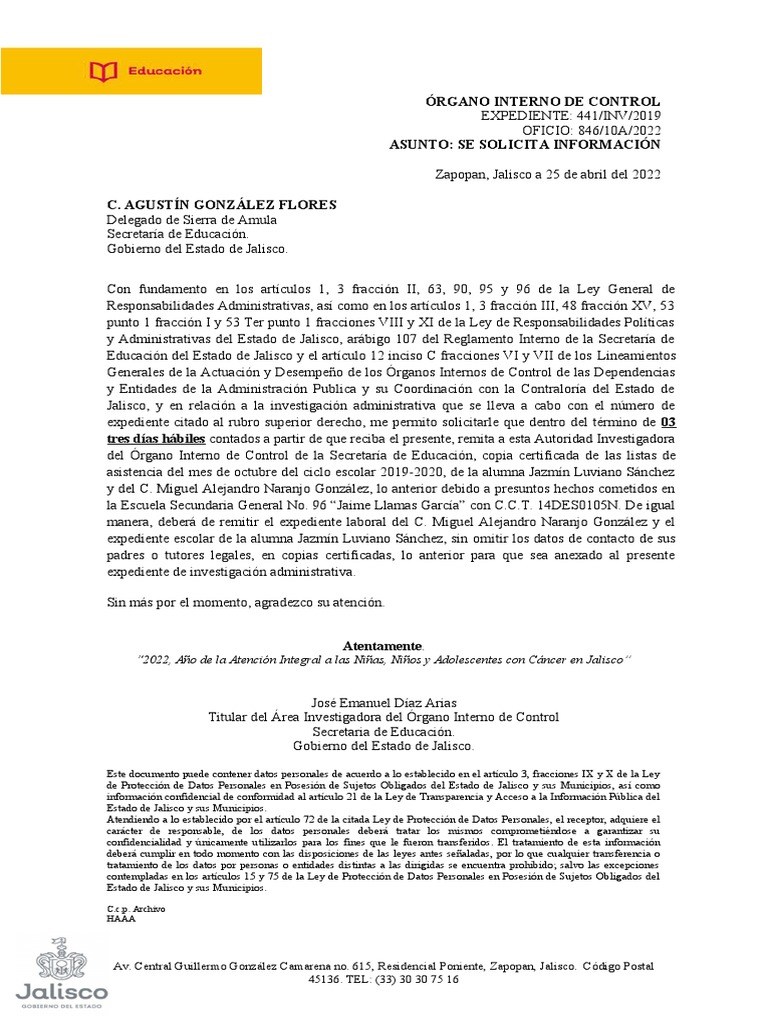 SOLICITUD DE INFORMACIÓN Drse | PDF | Privacidad de la información ...