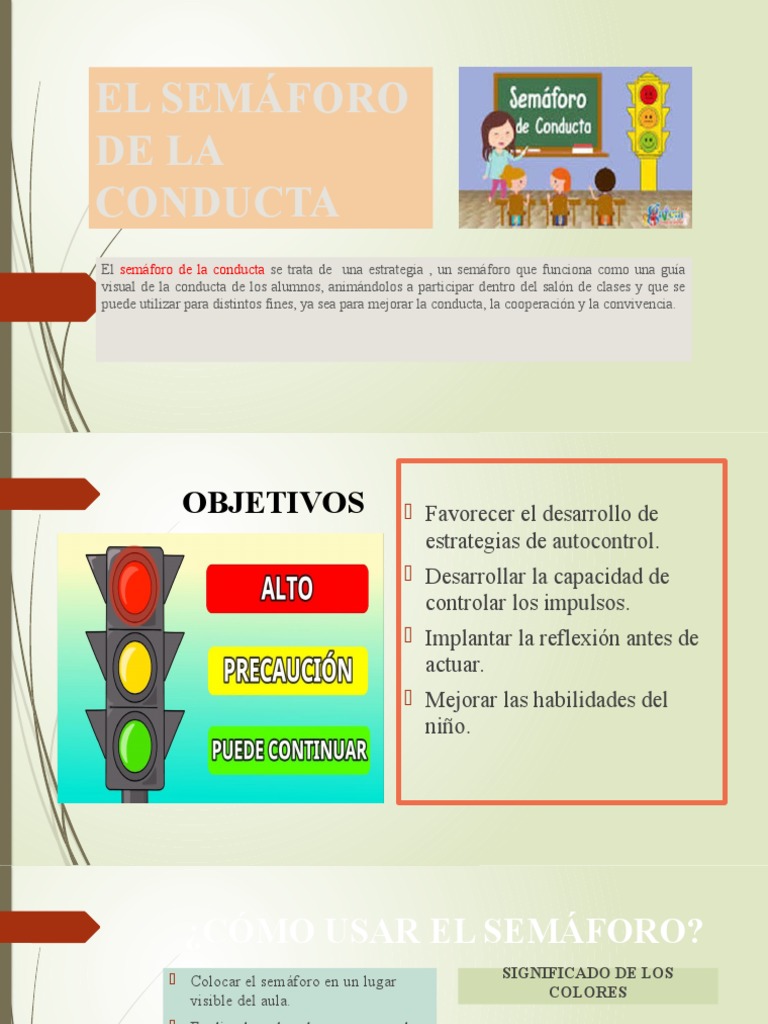 Semáforo de Conducta en el Aula | PDF | Crecimiento personal y ...
