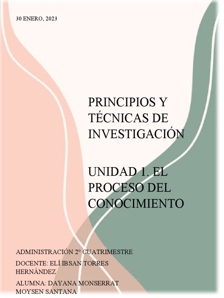 P - T - I Unidad 1 | Descargar gratis PDF | Empirismo | Conocimiento