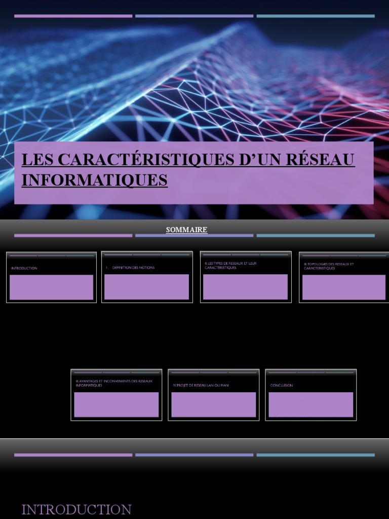 Les Caractéristiques D'un Reseau Informatiques | PDF | Technologie et ingénierie