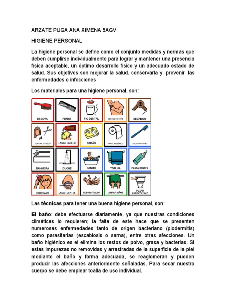 Guía Completa de Higiene Personal | PDF | Higiene | Piel