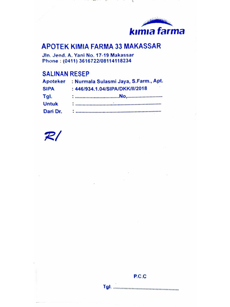 Copy Resep KF | PDF