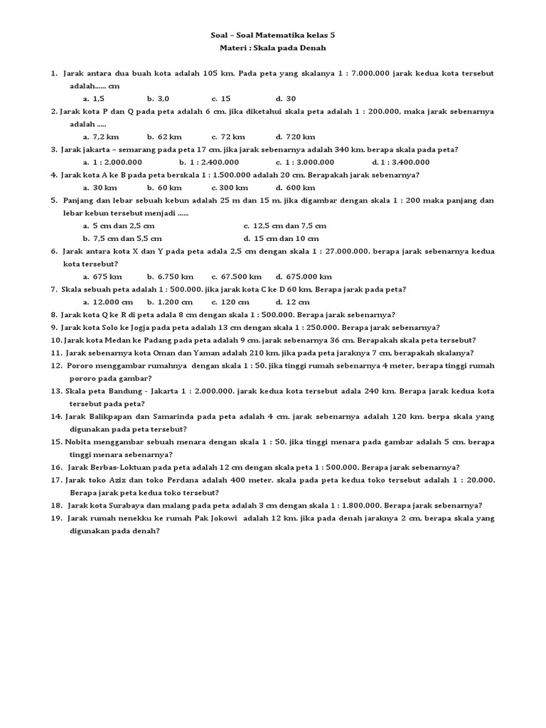 Skala Denah Kebun Raya dan Peta | PDF