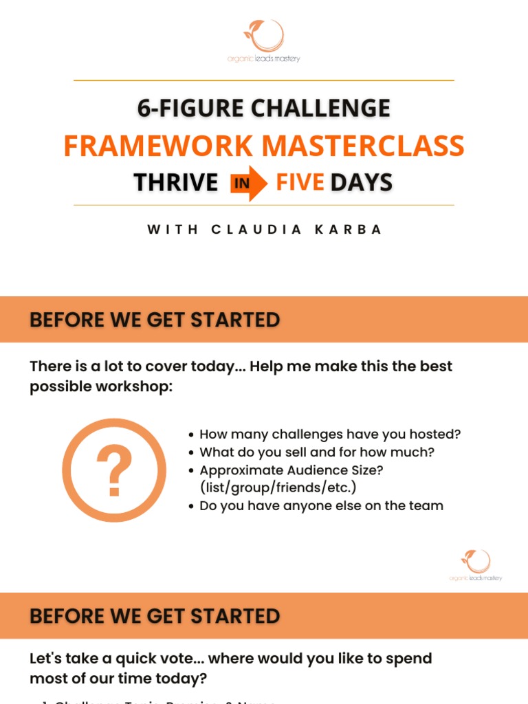 6 Figure Challenge Launch Workshop Pdf