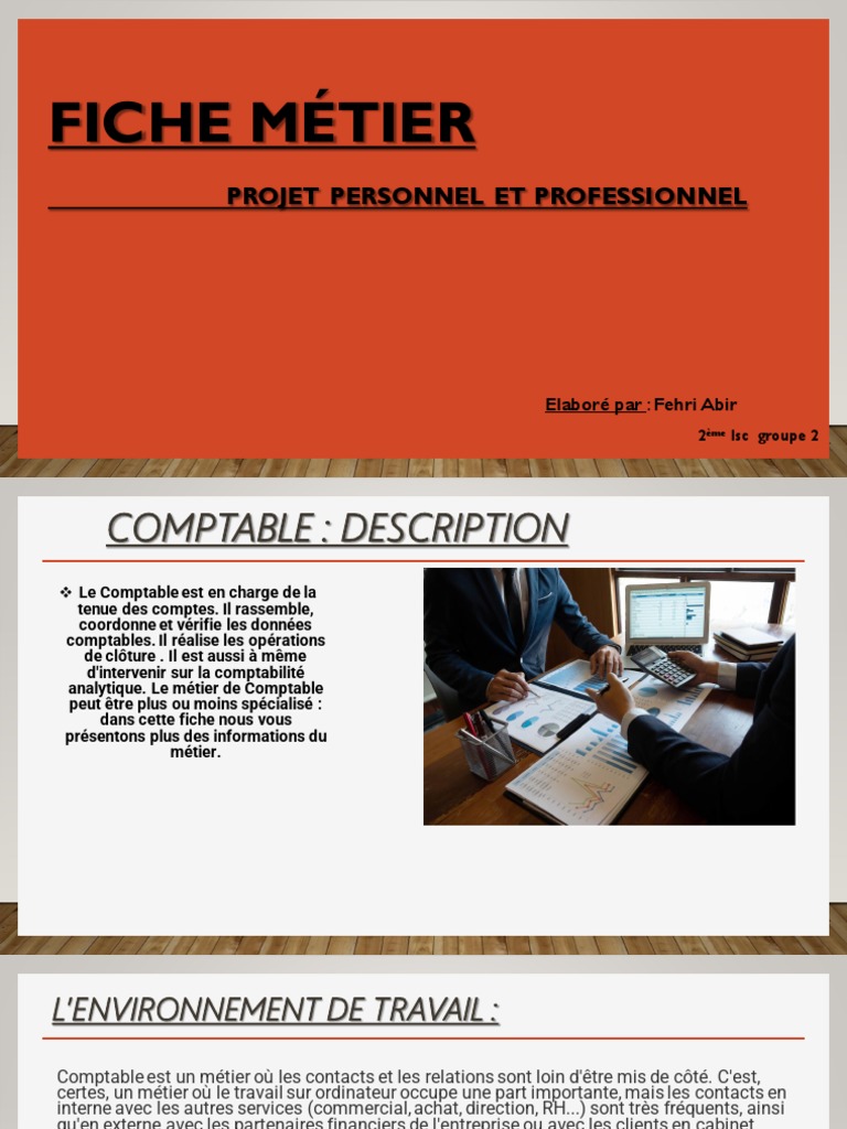 Métier de Comptable : Description et Évolution | PDF | Comptabilité ...