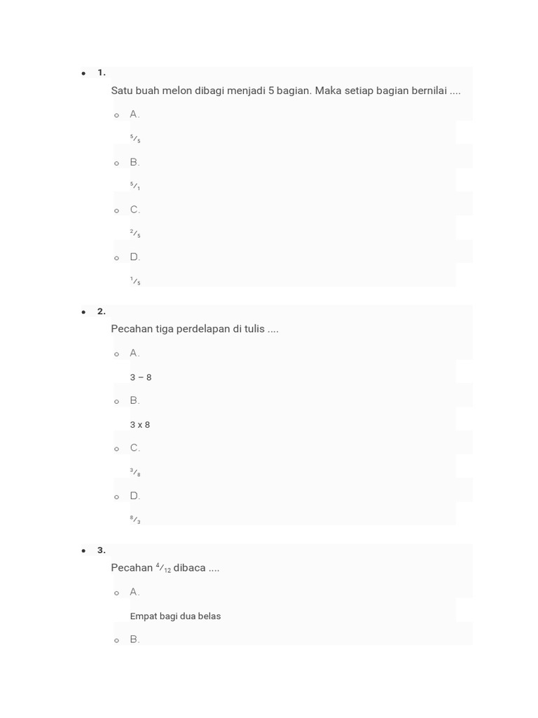 Soal Kelas 3 MTK Semester 2 | PDF