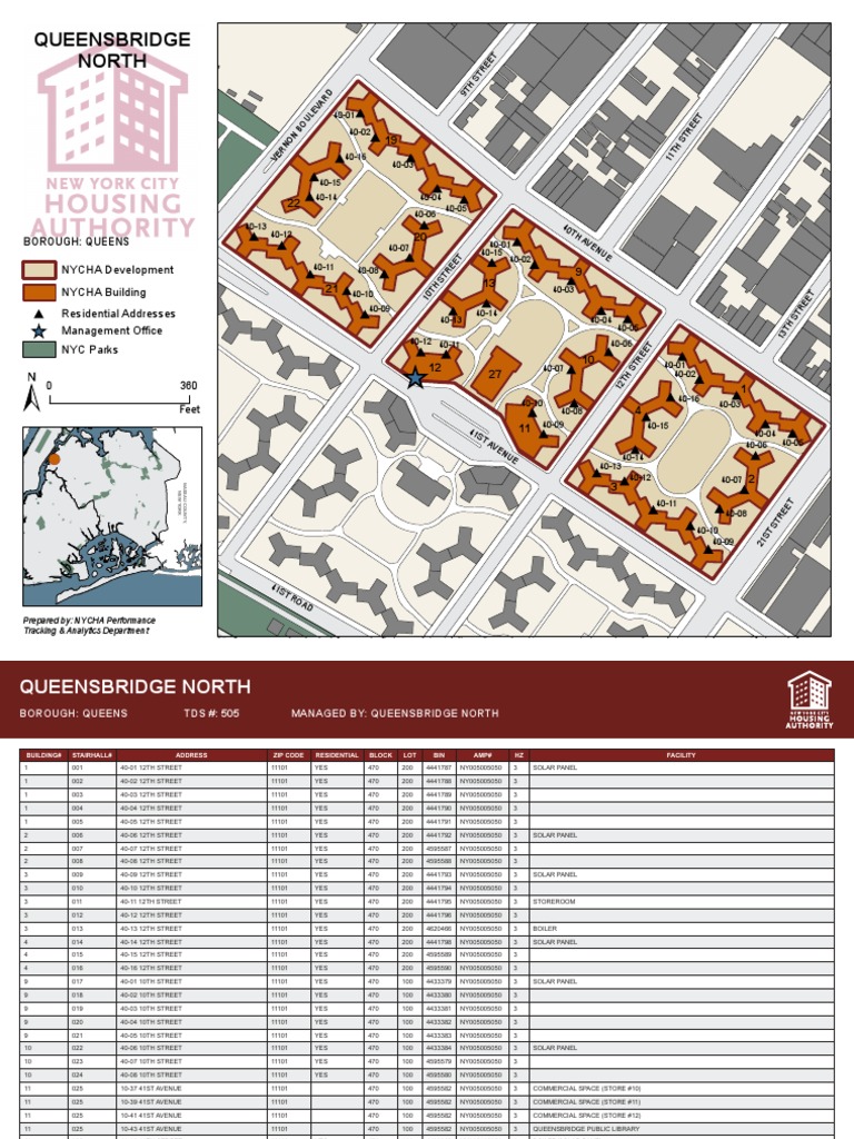 NYCHA - Queensbridge North Assets | PDF | Freight Transport | Address ...