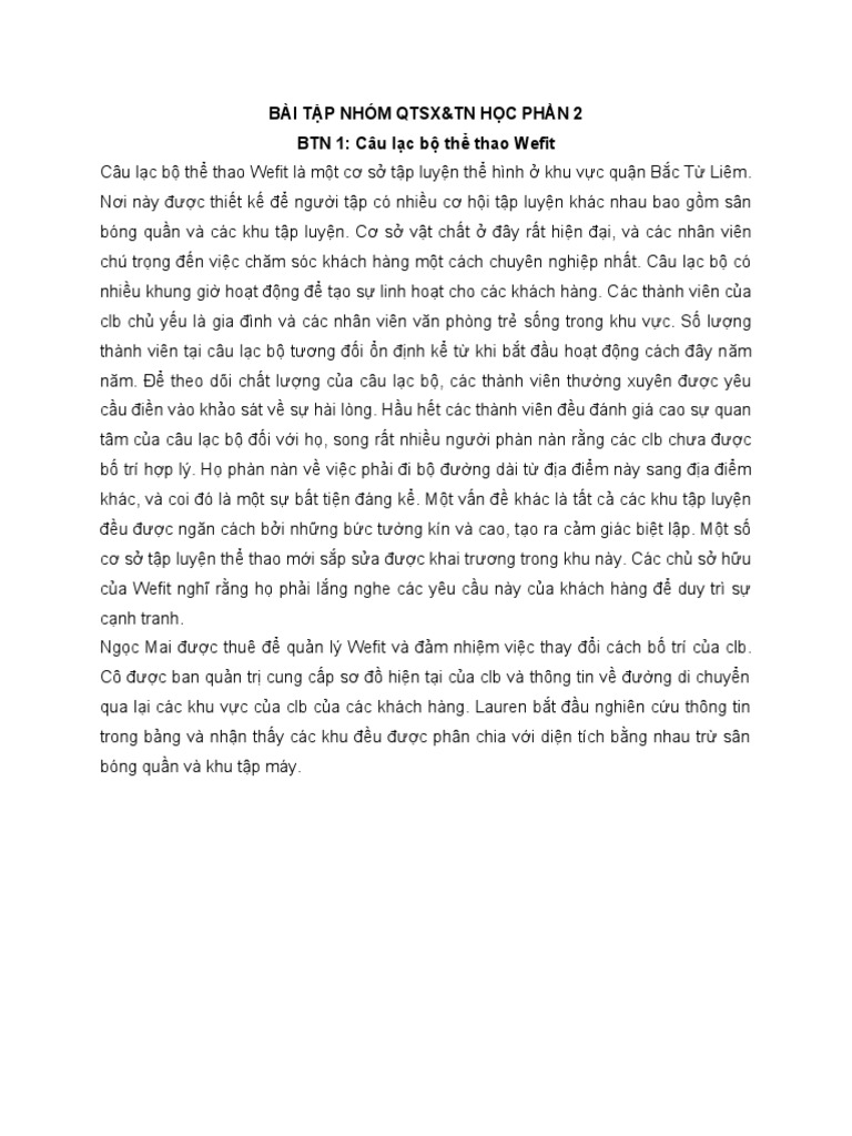 Bài tập nhóm AOF | PDF