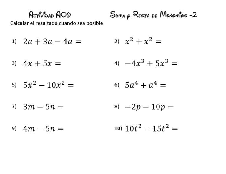 A06 SumRestMono2 | PDF