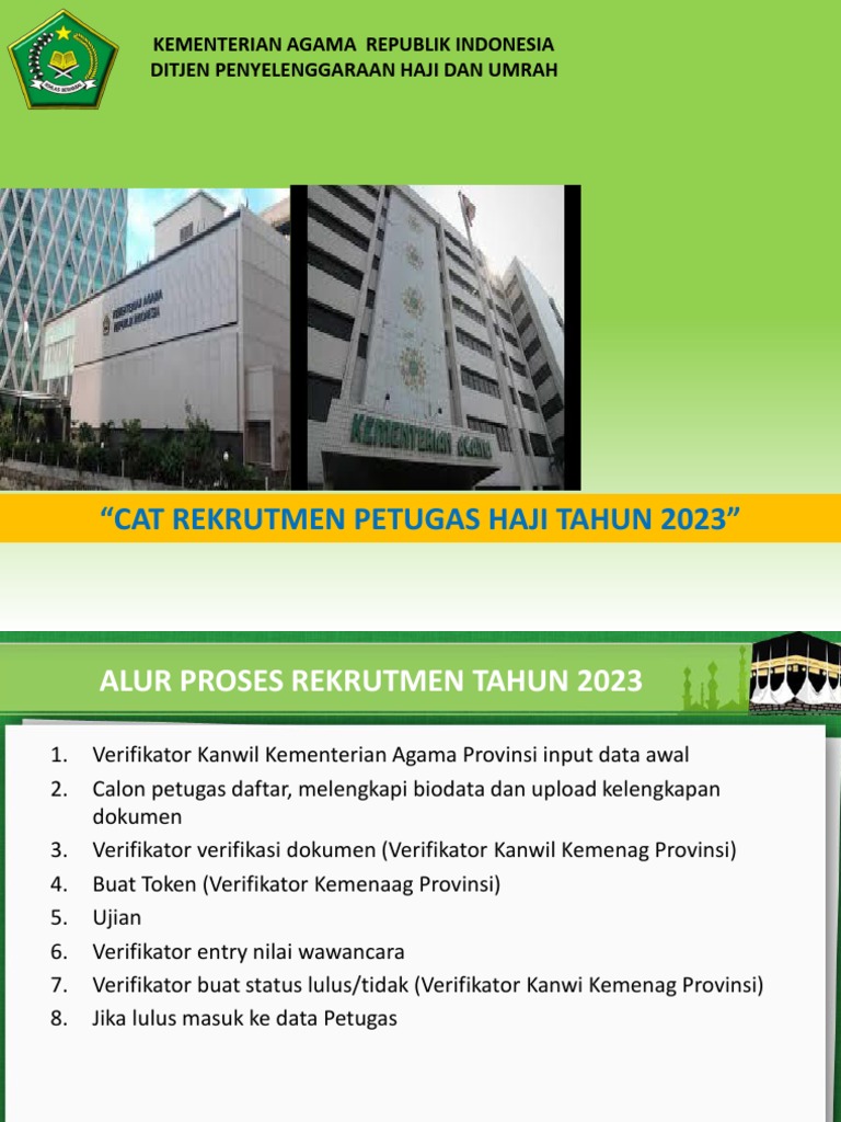 Materi Ratek 5 - Panduan Cat Rekrutmen Petugas Haji Daerah | PDF | Bisnis | Pengelolaan Keuangan ...