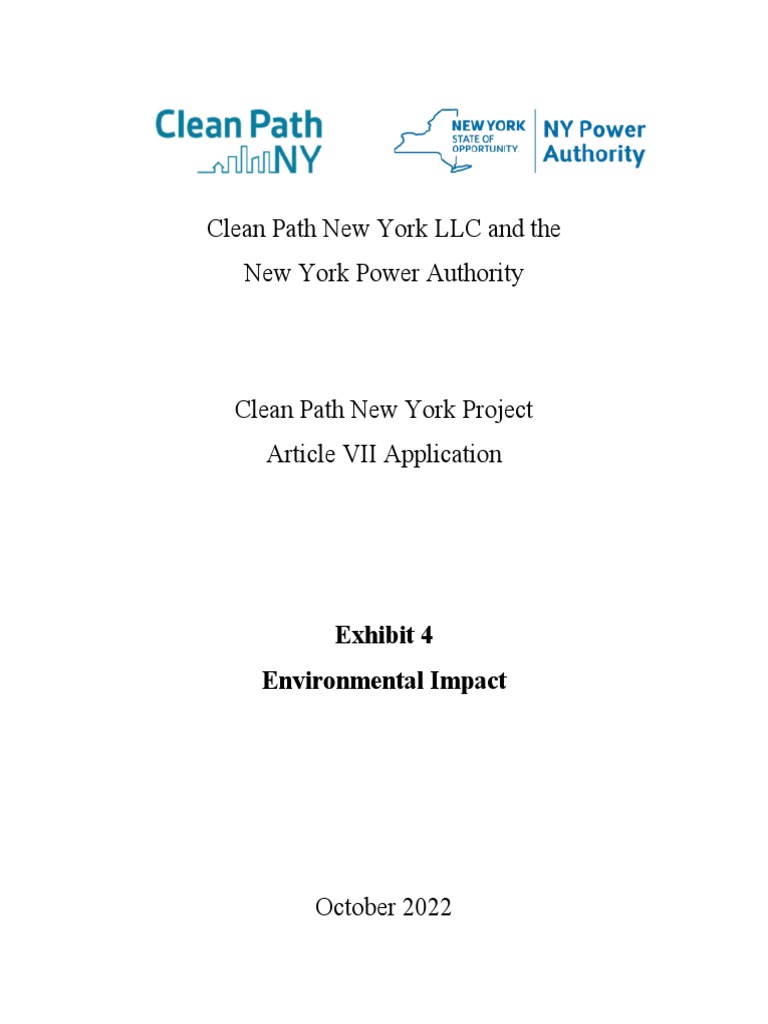 CLEAN PATH NY - Environmental | PDF | Wetland | Electric Power Transmission