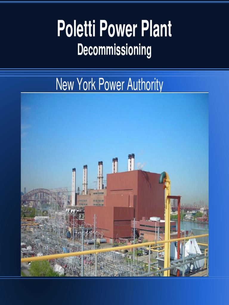 Poletti Power Plant Decommissioning Plan | PDF | Economies | Physical ...