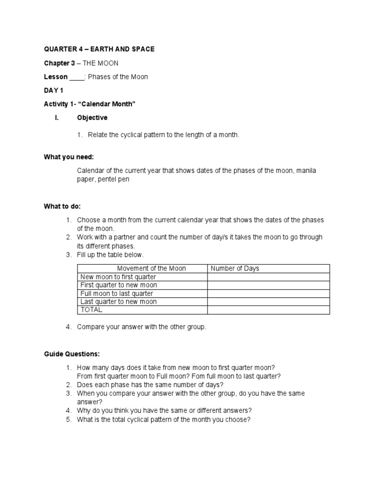Debunking Moon Myths: Evaluating Local Folklore About the Phases of the Moon Through Hands-On ...