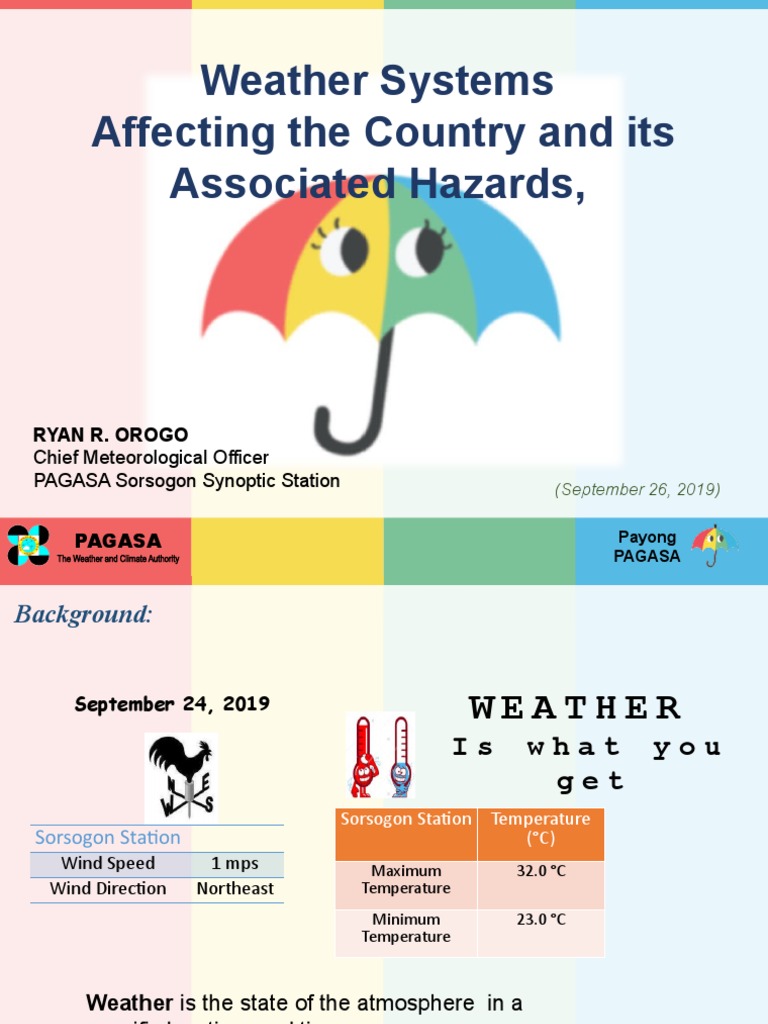 PAGASA Weather Systems Overview | PDF | Hail | Rain
