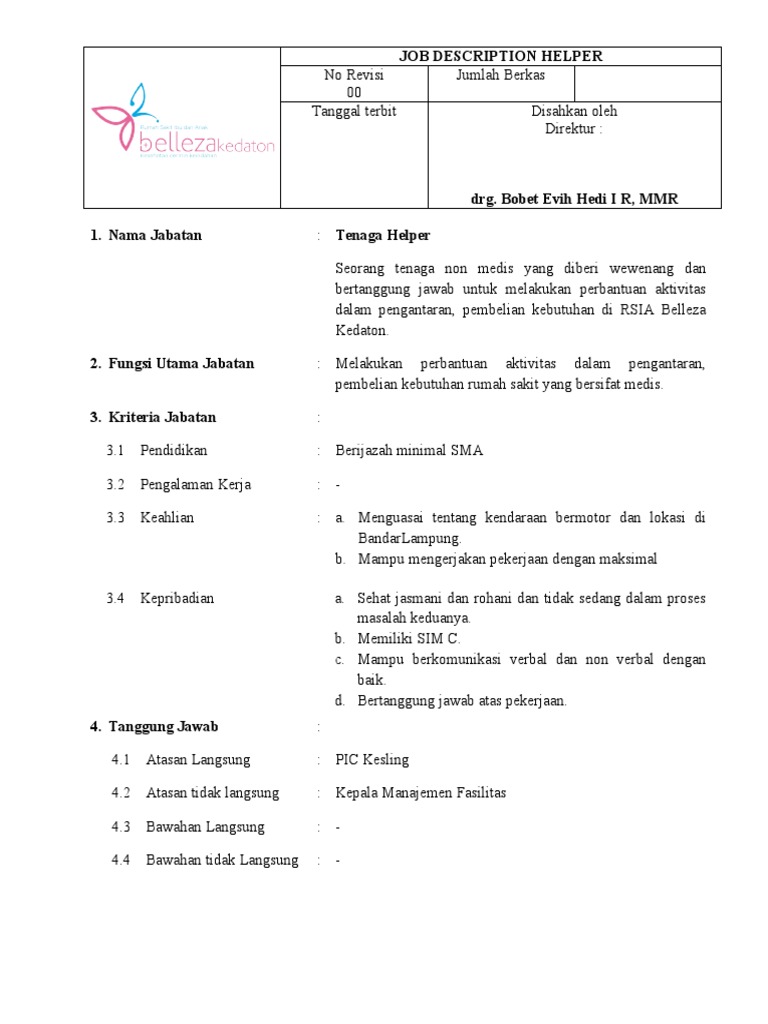 JD Helper | PDF | Karier & Perkembangan