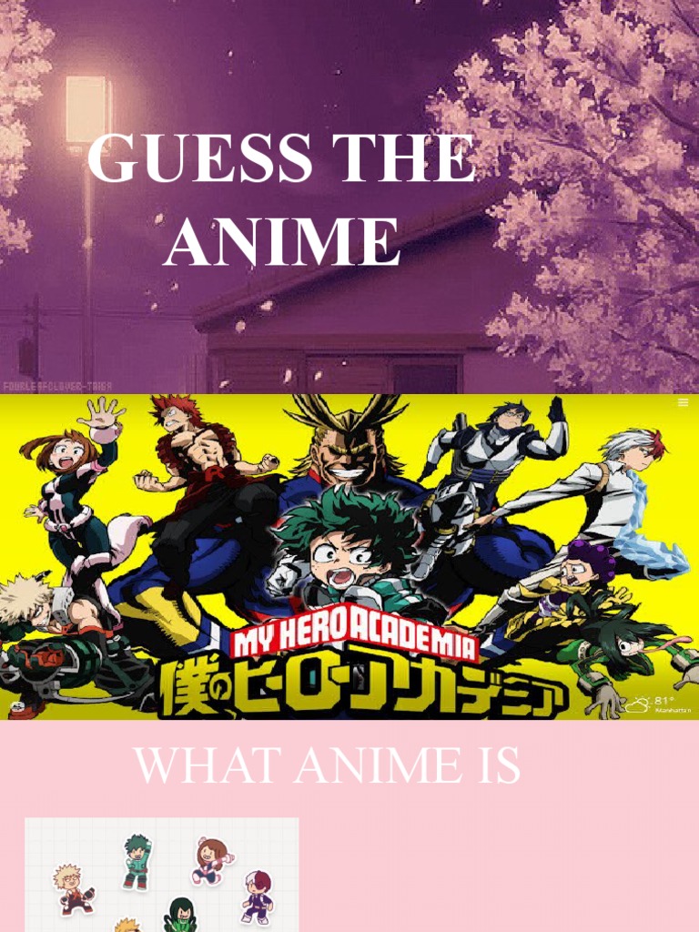 Popular Anime Series Guessing Game - A Quiz on the Titles and Subjects ...