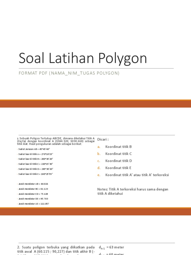 Soal Latihan Polygon | PDF