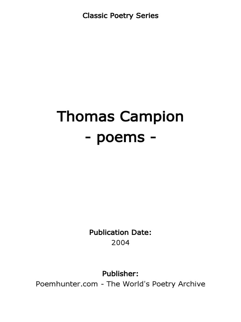 Thomas Campion 2004 9 | PDF