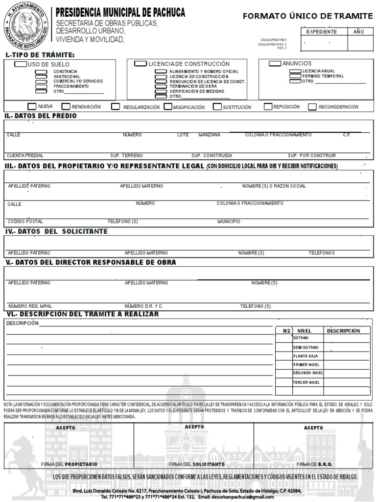 Formato único de tramite Nuevo | PDF