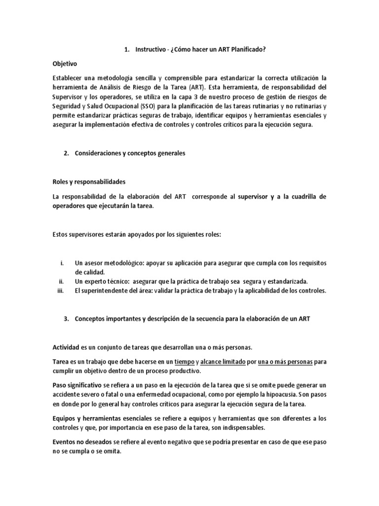 Instructivo ARTP 20220809 | PDF | Planificación