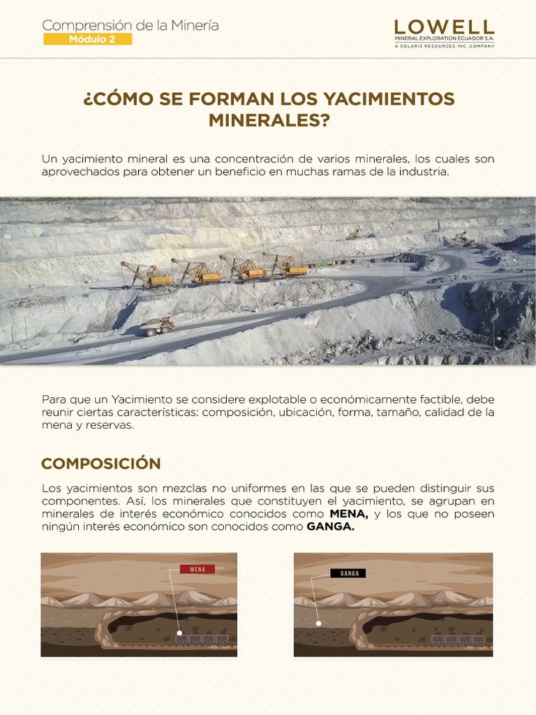 Infog4 Yacimientos Minerales | PDF