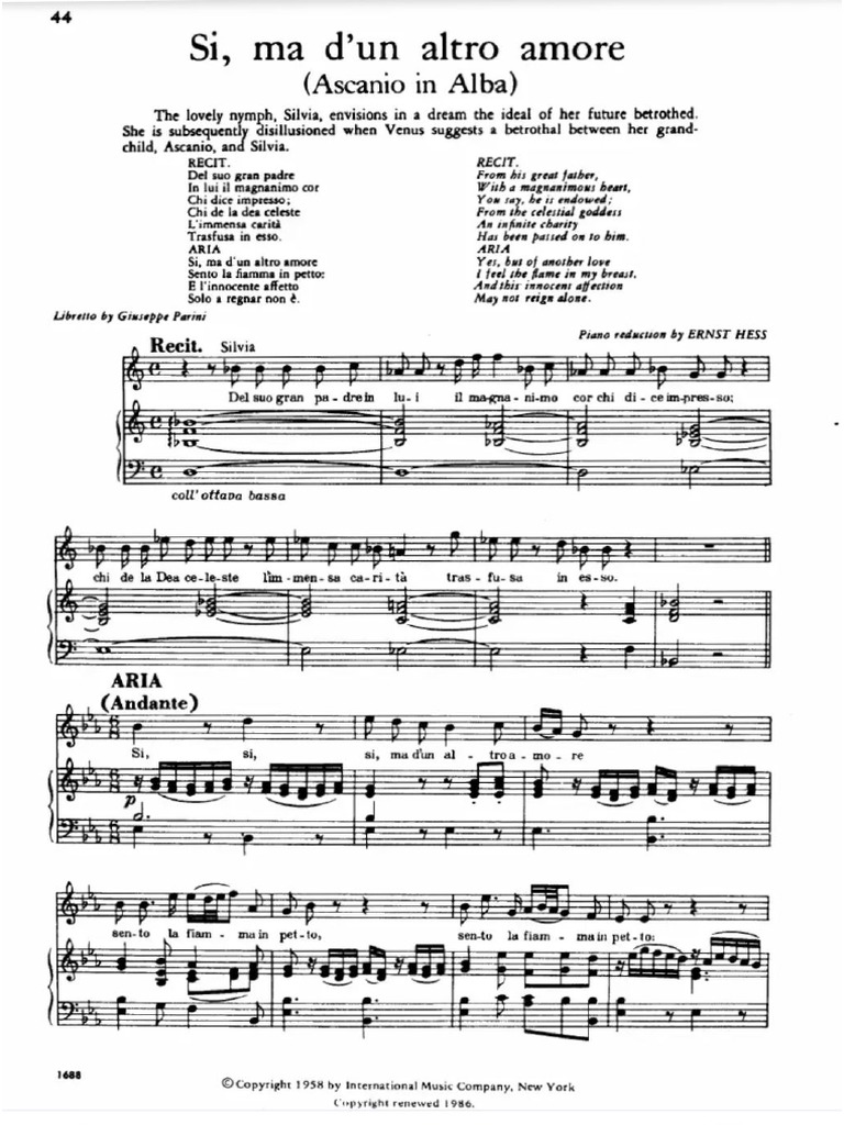 Ascanio in Alba - Mozart | PDF