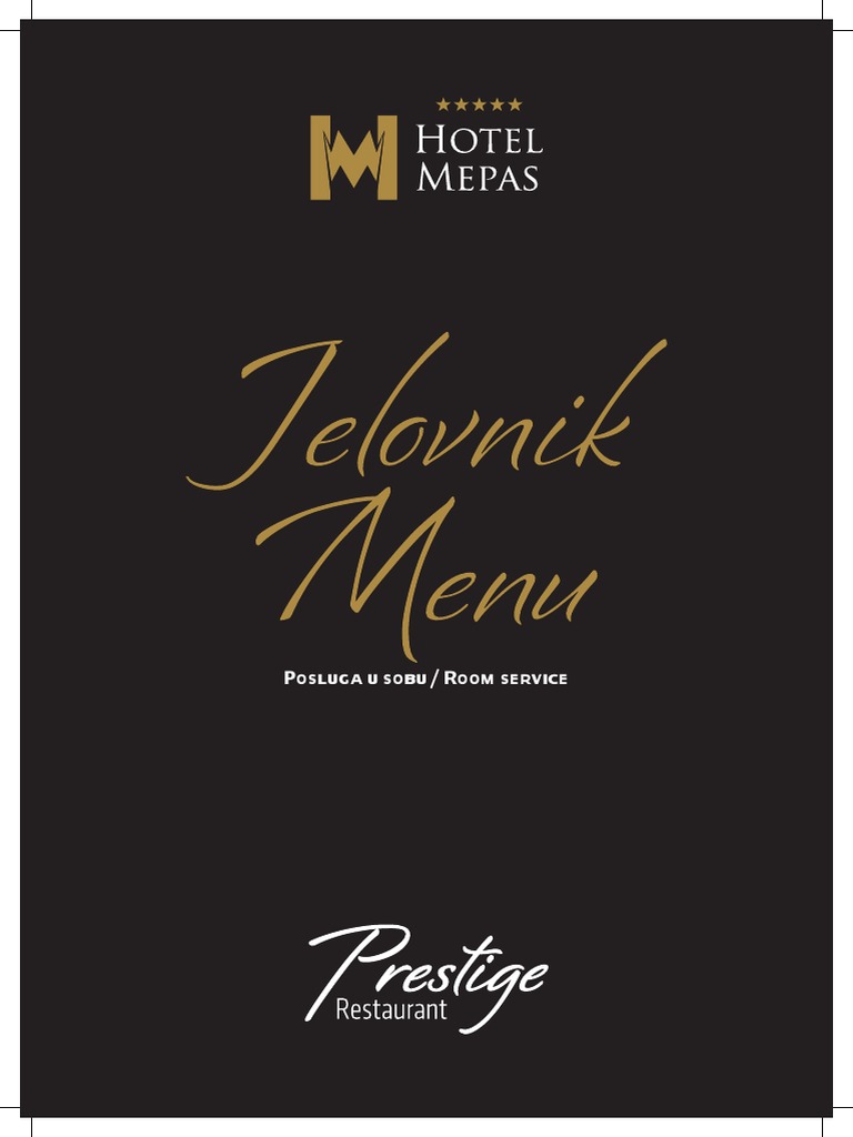 Jelovnik Za Sobe Room Service Menu Press 20222022. Fin | PDF | Salad ...