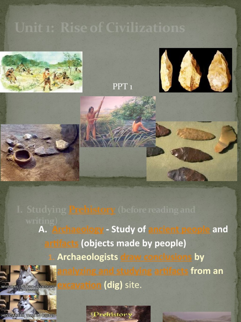 Intro to Early Human History | PDF | Stone Age | Artifact (Archaeology)