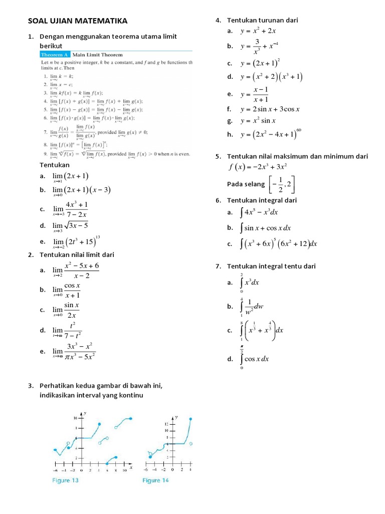 Soal Ujian Matematika | PDF