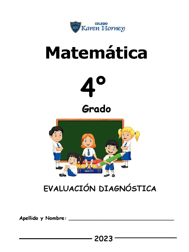 Evaluación Diagnóstica 4to Grado | PDF