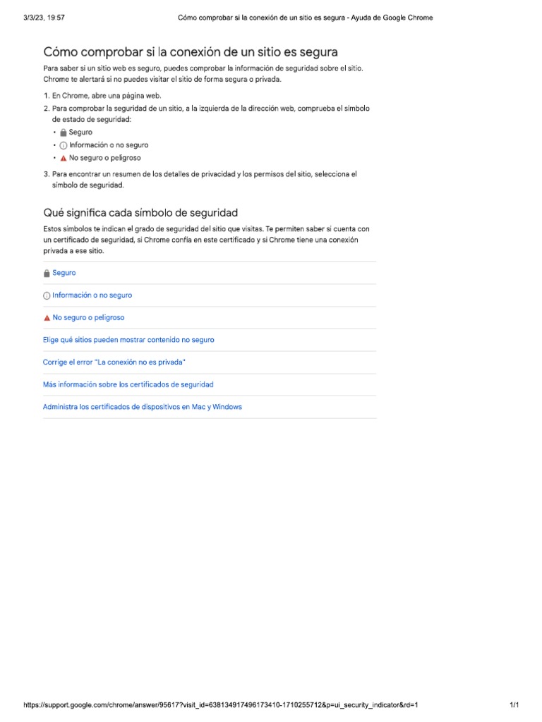 Sitios Seguros | PDF