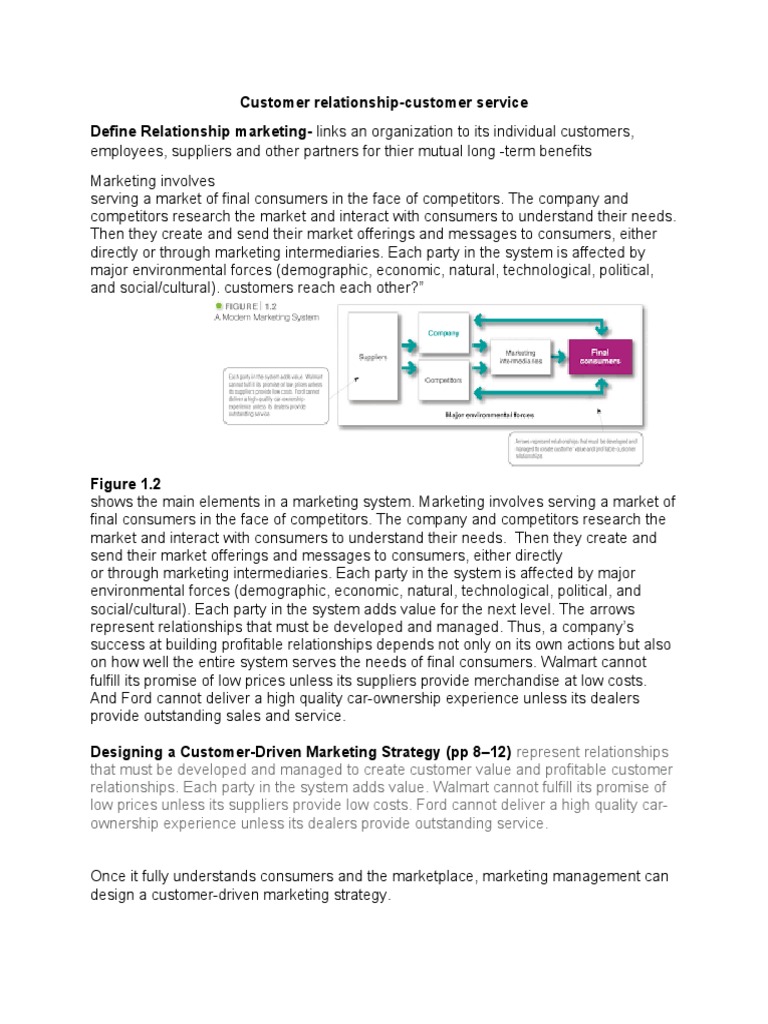 Customer Relationship Notes | PDF | Marketing | Customer Relationship ...