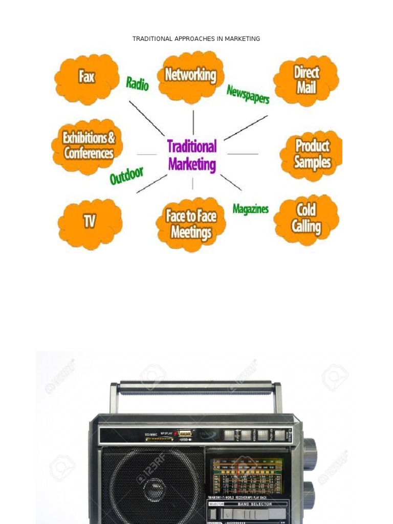 Traditional Marketing Approaches Features | PDF | Advertising | Marketing