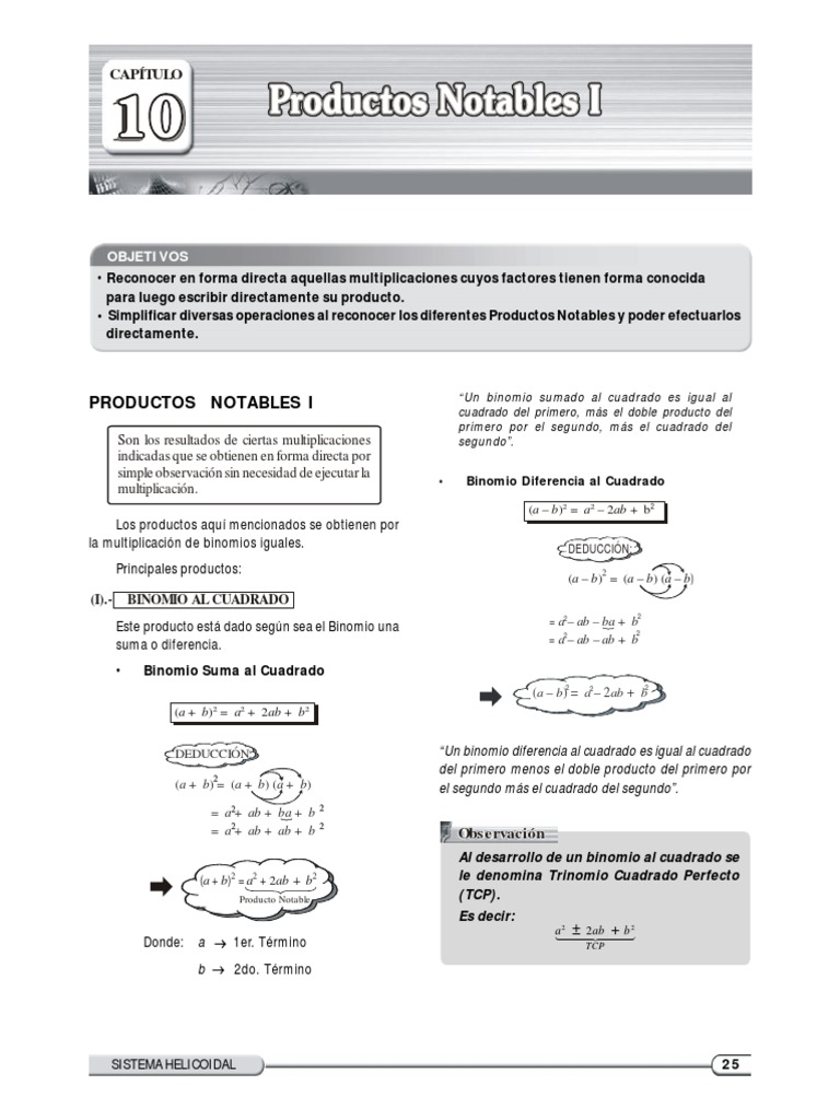 Algebra 4. Saco | PDF | Multiplicación | Notación Matemática